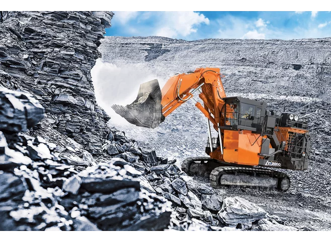 Der Hitachi EX2000-7 Großbagger