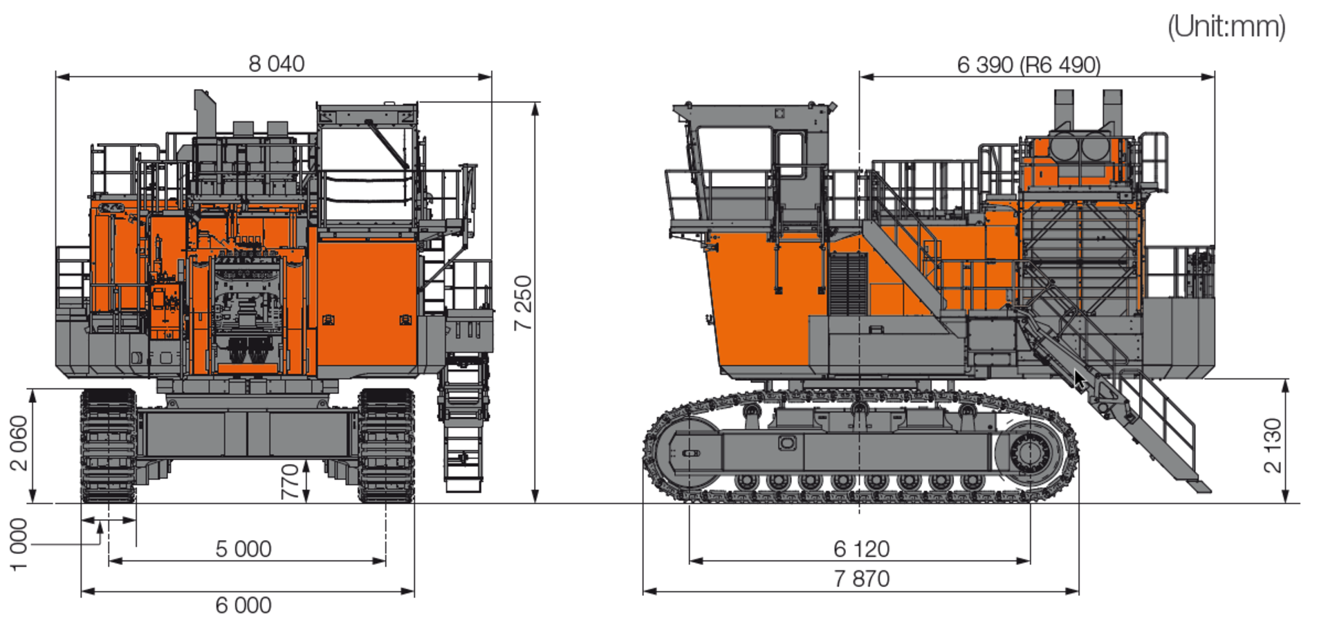 Der Hitachi EX2600-6 Großbagger