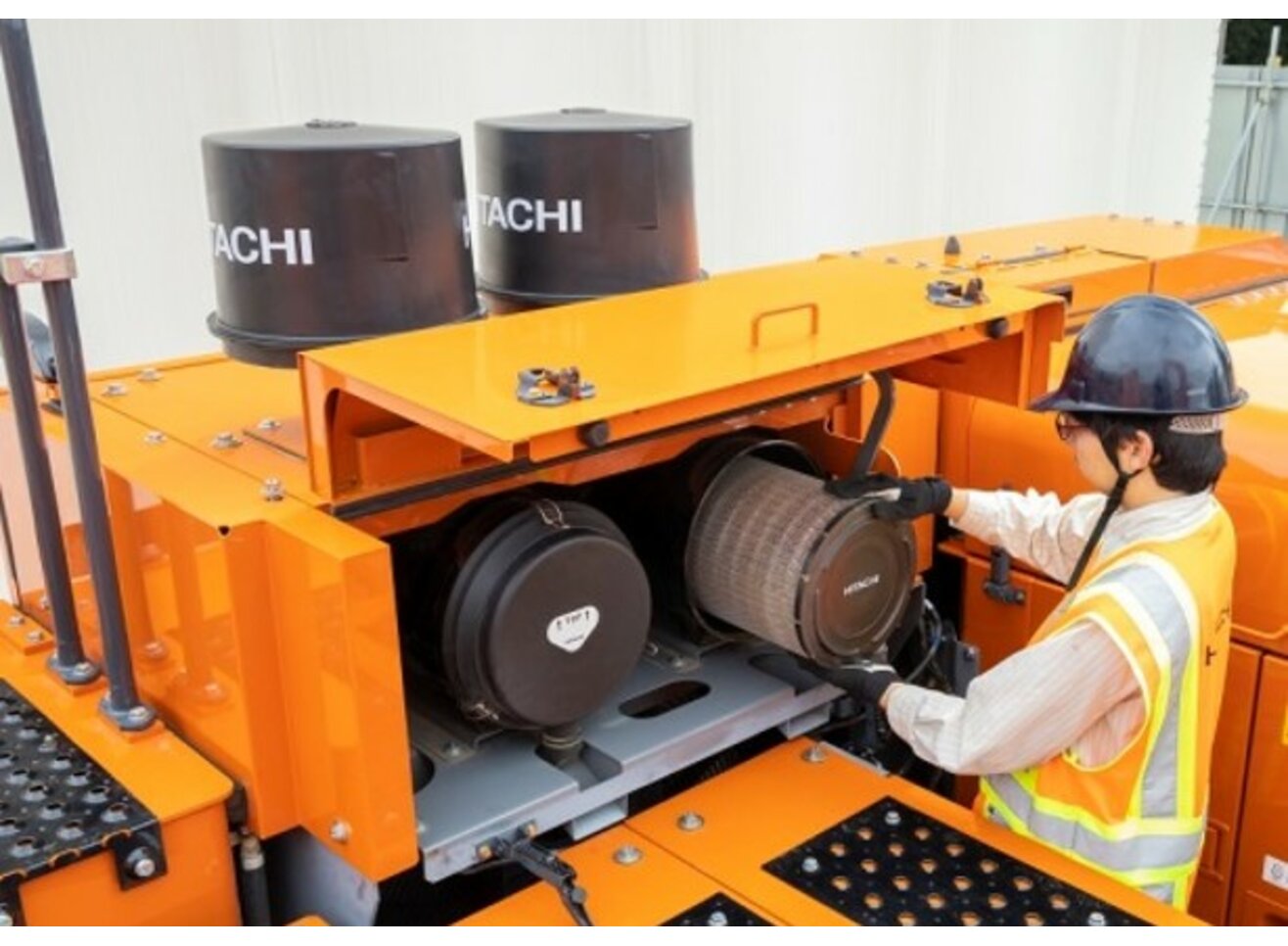 Der Hitachi EX1200-7 Großbagger