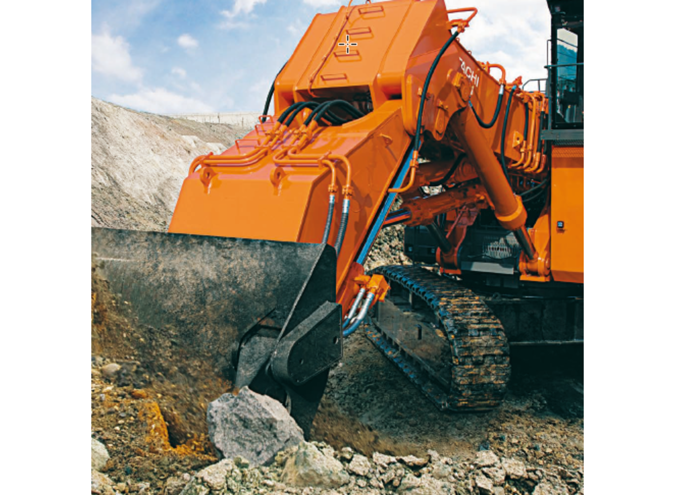 Der Hitachi EX1200-7 Großbagger