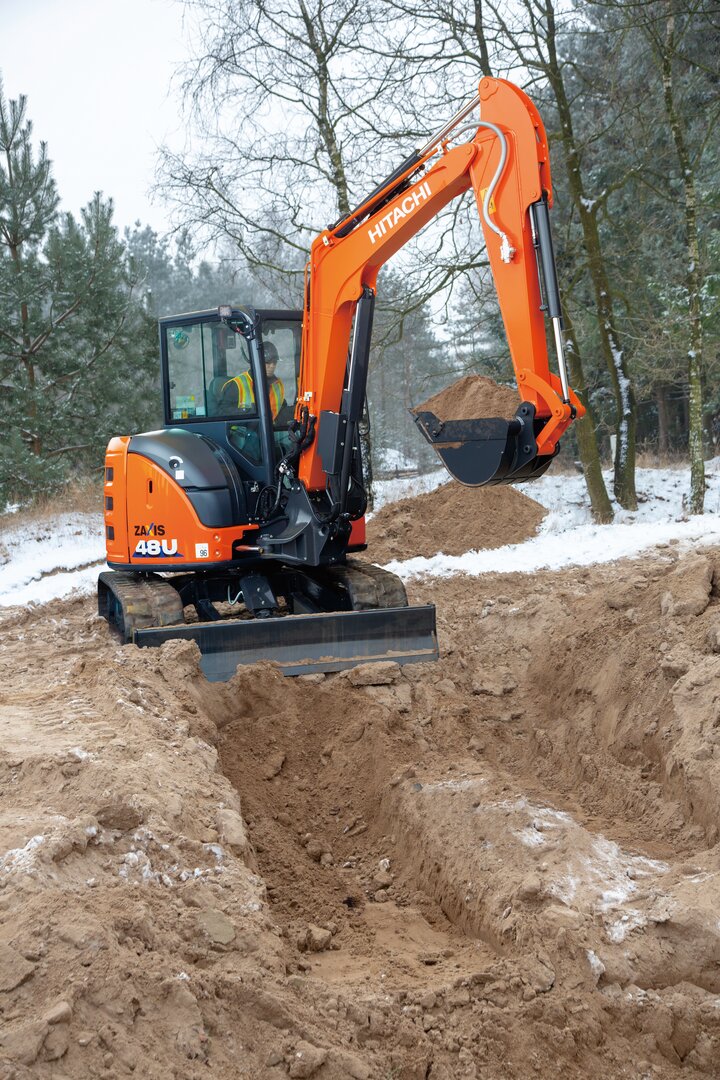 Der Hitachi ZX48U-6 Minibagger