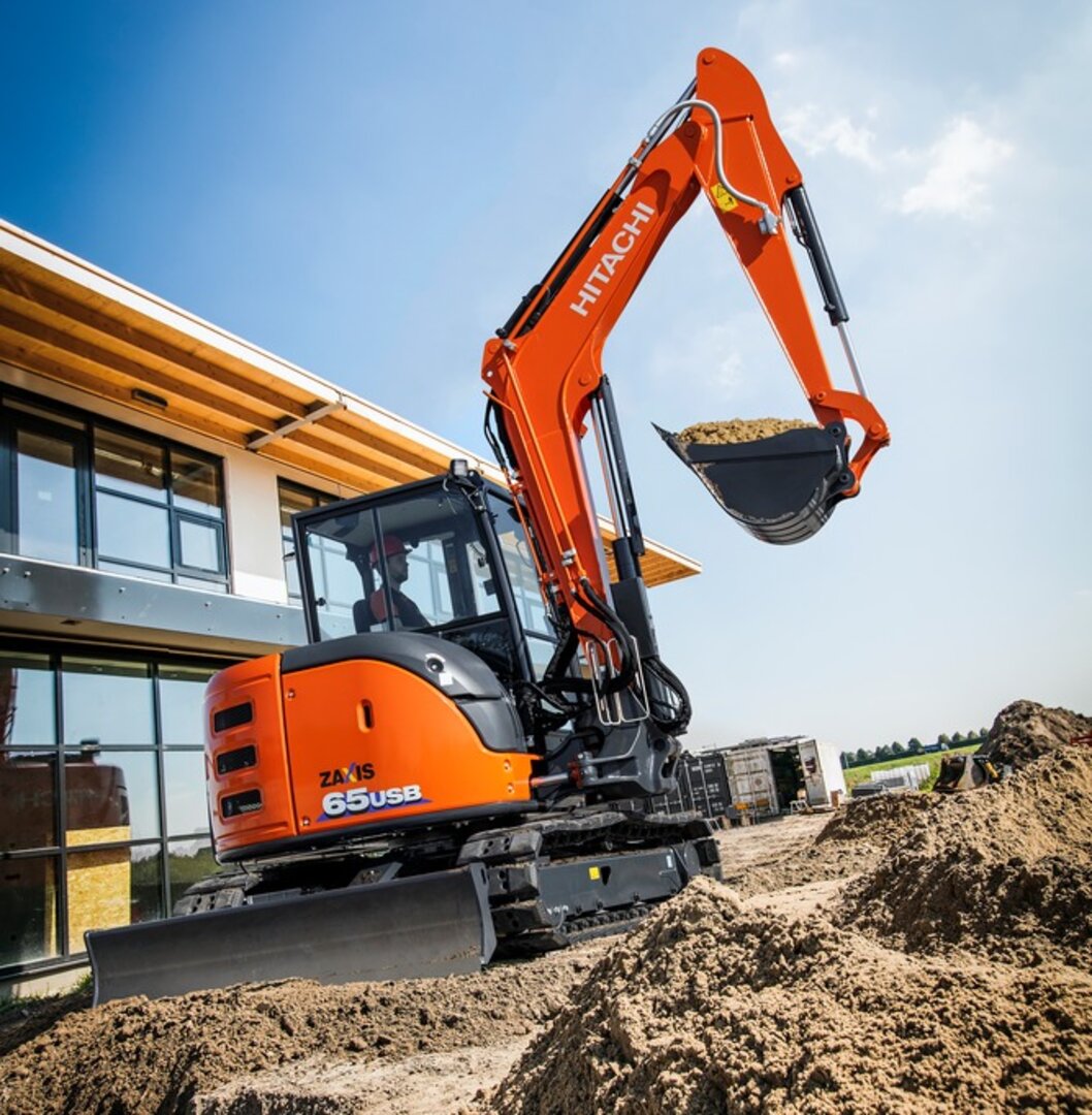 Der Hitachi ZX65USB-6 Minibagger