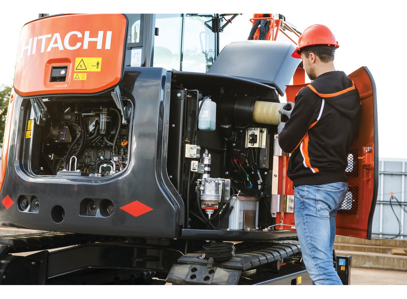 Der Hitachi ZX33U-6 Minibagger