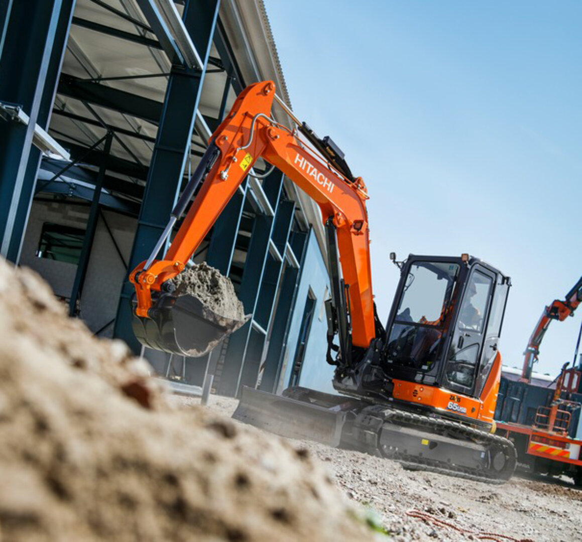 Der Hitachi ZX65USB-6 Minibagger