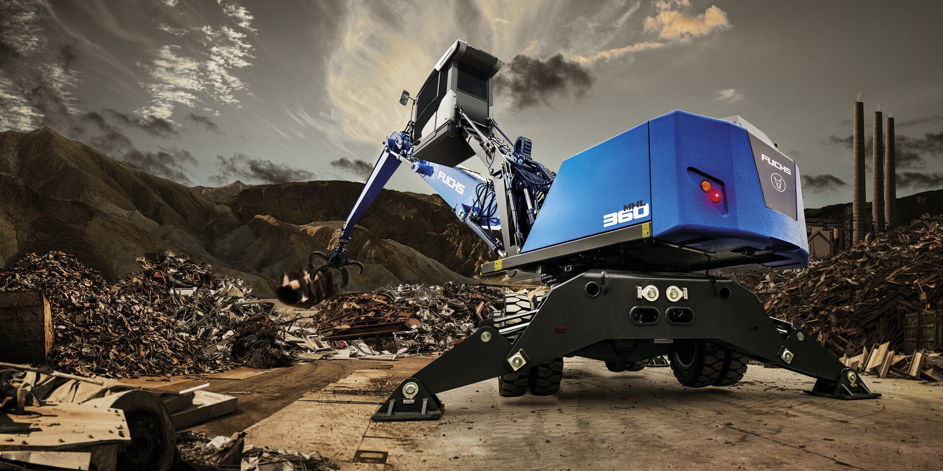 Der Fuchs MHL360F Umschlagbagger